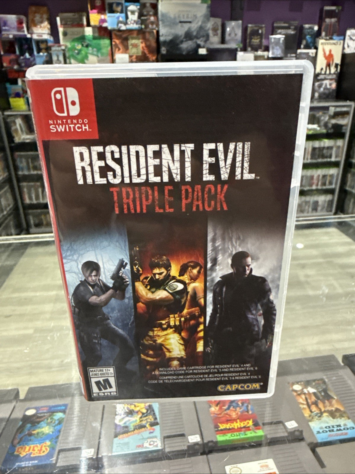 Resident Evil Triple Pack (Nintendo Switch, NSW) Complete CIB - RE4 Ca ...
